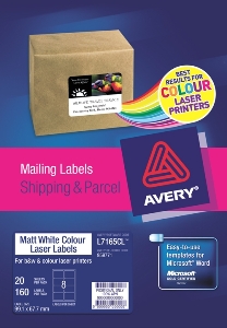 AVERY PRINTABLE WARNING LABELS FOR MAIL PKT 20 SHEETS 99.1X67.7MM ...