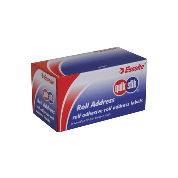 LABEL QUIK STIK DISP 24X89MM ROLL ADDRESS | Independent Office Solutions