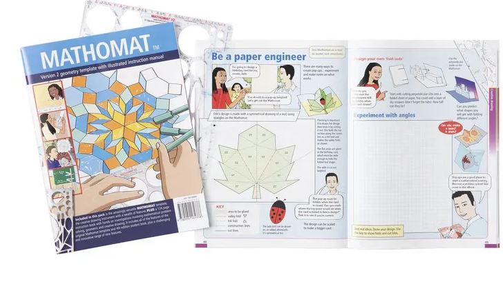 STENCIL TEMPLATE MATHOMAT V2 W/ 120PG ILLUSTRATED STUDENT BOOK ...