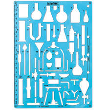 STENCIL TEMPLATE CHEMOMAT IN STORAGE WALLET WITH INSTRUCTION BOOK ...