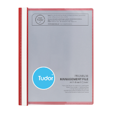TUDOR A4 PREMIUM MANAGEMENT FILE RED WITH INSERT COVER | Independent ...