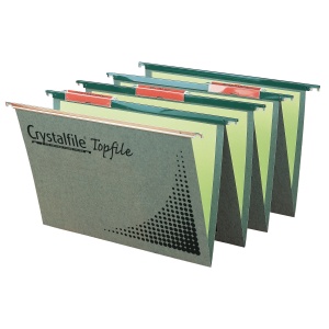 CRYSTALFILE TOPFILE SUSPENSION FILES TABS - BOX OF 50 CLEAR ...