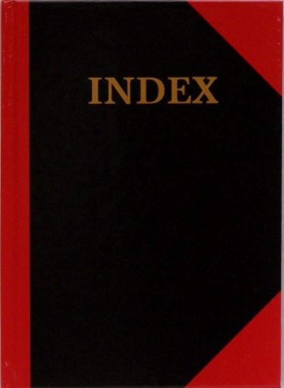 CUMBERLAND- GNS RED AND BLACK NOTE BOOK A5 100 LEAF INDEXED A-Z ...