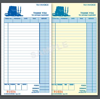 DOCKET BOOK ZIONS RESTAURANT 22D DUPLICATE CARBONLESS | Independent ...