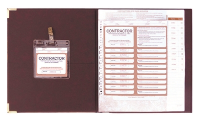 ZIONS CSPR-K CONTRACTORS SITE PASS REGISTER KIT | Independent Office ...