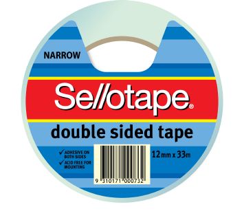 SELLOTAPE DOUBLE SIDED TAPE 12MM X 33M CLEAR ROLL | Independent Office ...