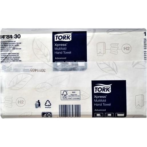 TORK XPRESS MULTIFOLD TOWEL SLIMLINE H2 185 SHEETS X 21 PKTS PER CARTON ...