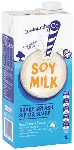 COMMUNITY CO SOY MILK 1 LITRE | Independent Office Solutions