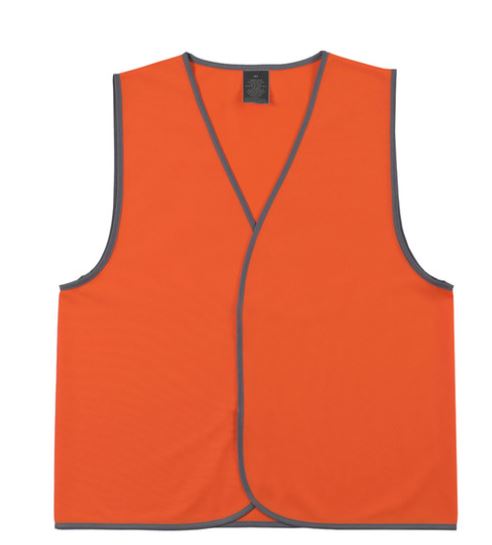 HI VIS SAFETY VEST FLUORO ORANGE X-LGE DAY USE | Independent Office ...