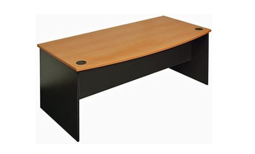 EXECUTIVE BOW FRONT DESK BEECH 1800W X 1050/900MMD | Independent Office ...
