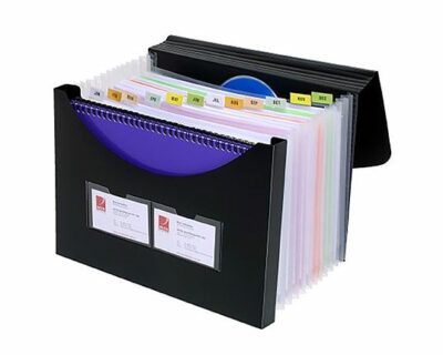 Marbig expanding file with storage box (black) | Independent Office ...